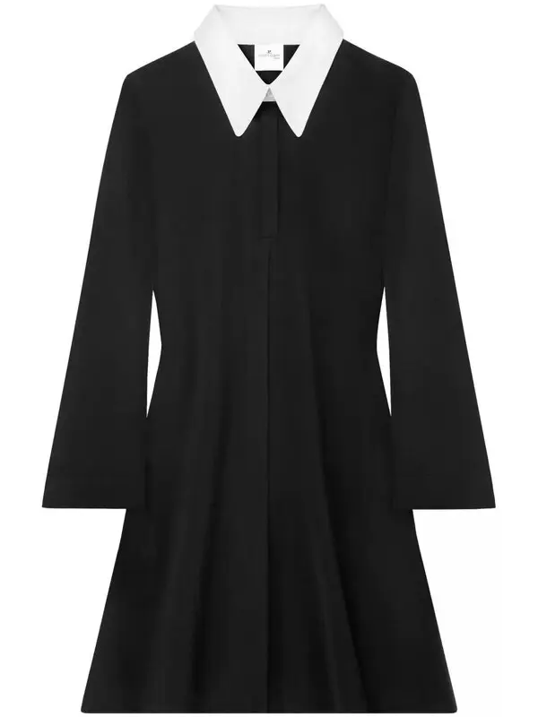 COURREGES Polo Tailoring Mini Dress - Black