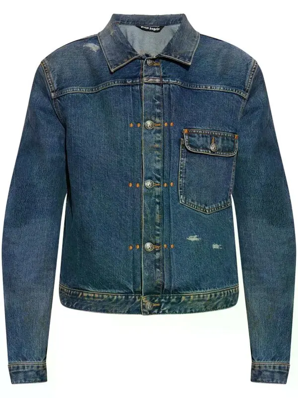 Palm Angels Denim Jacket - Blue