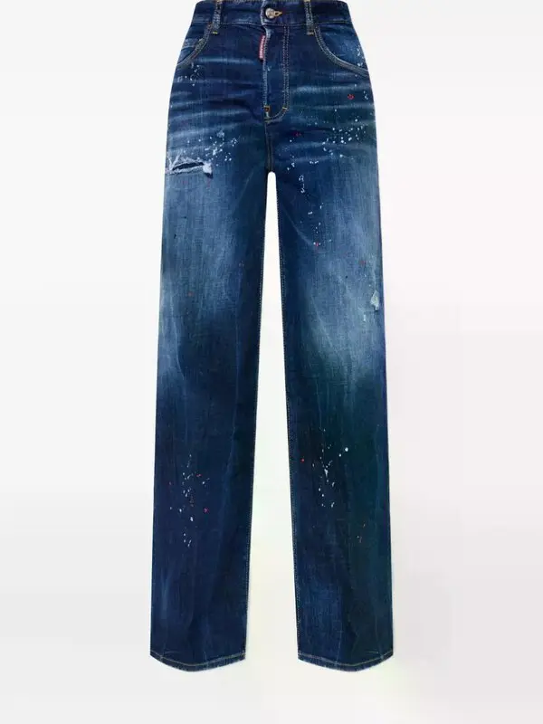Dsquared2 Whiskering-effect Wide-leg Jeans