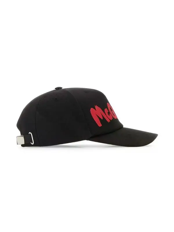 Alexander McQueen Logo Baseball Cap - Black