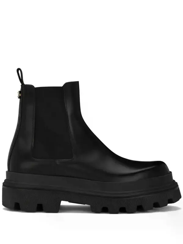 Dolce & Gabbana Brushed Leather Chelsea Boots