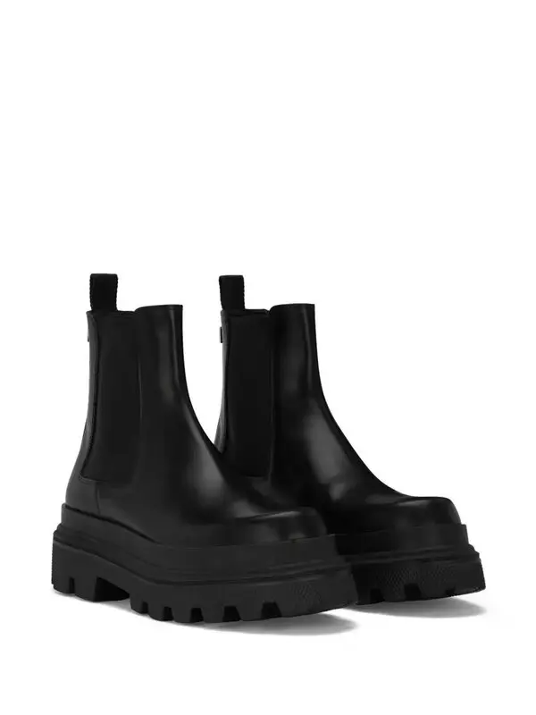 Dolce & Gabbana Brushed Leather Chelsea Boots