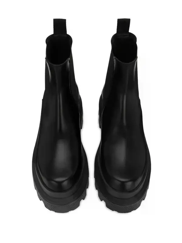 Dolce & Gabbana Brushed Leather Chelsea Boots