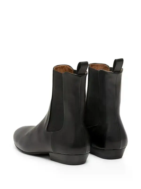 Marsèll Almond Toe Leather Chelsea Boots