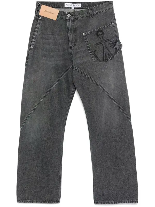 JW Anderson Twisted Workwear Jeans - Grey