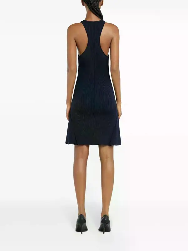 COURREGES Cotton Rib Knit Dress