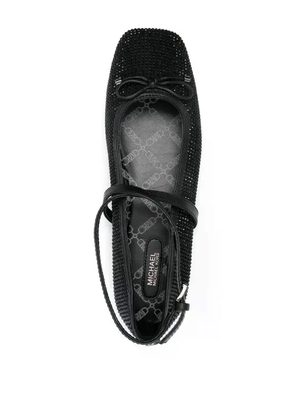 Michael Kors Rhinestone Embellished Ballerina Shoes