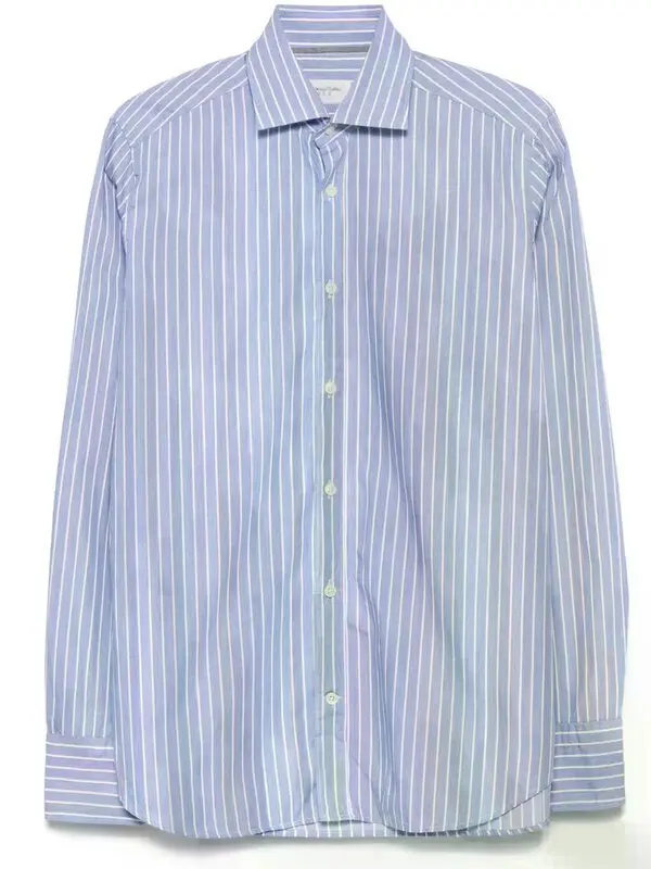 TINTORIA MATTEI 954 Striped Shirt - Blue