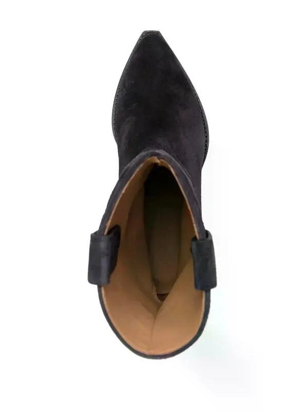 Isabel Marant Étoile Dahope Suede Western-style Boots - Black