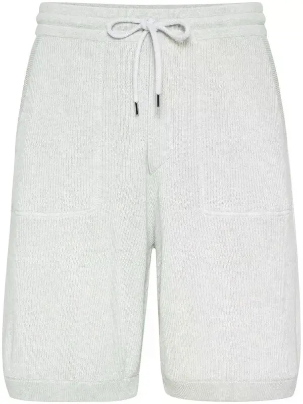 Brunello Cucinelli Knitted Bermuda Shorts - Grey