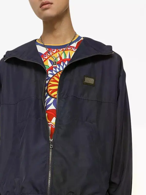 Dolce & Gabbana Logo-plaque Zip-fastening Jacket