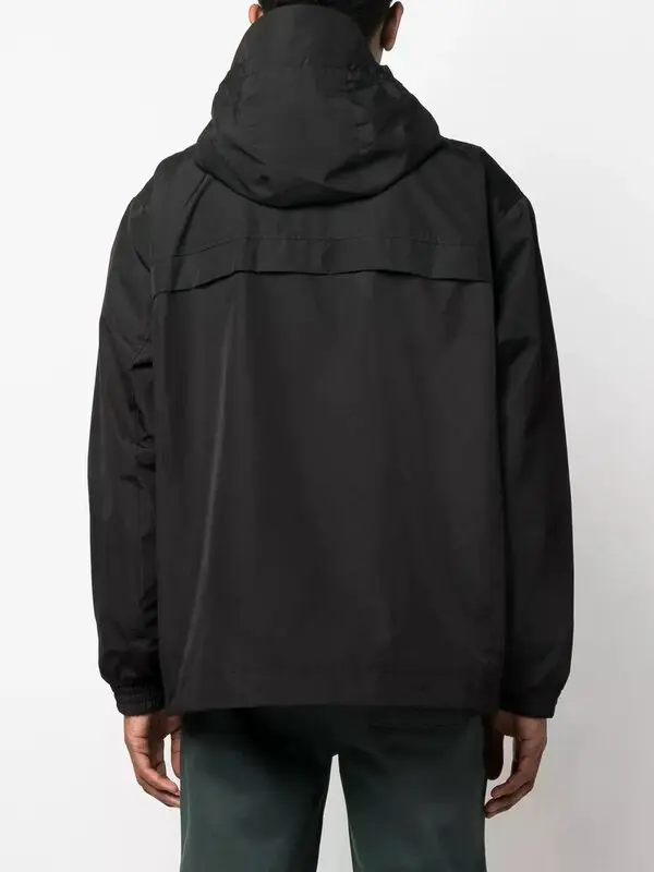 Calvin Klein Technical Hooded Windbreaker Jacket - Black