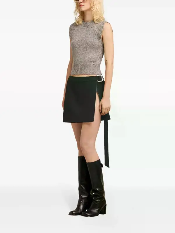 AMI Paris Virgin Wool Miniskirt