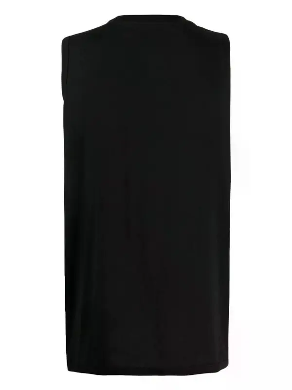 Elie Saab Floral Print Scuba Jersey Top - Black
