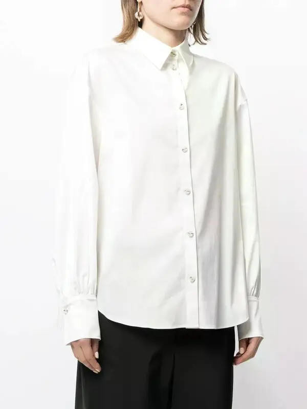 ADEAM Camellia Pleated Poplin Shirt