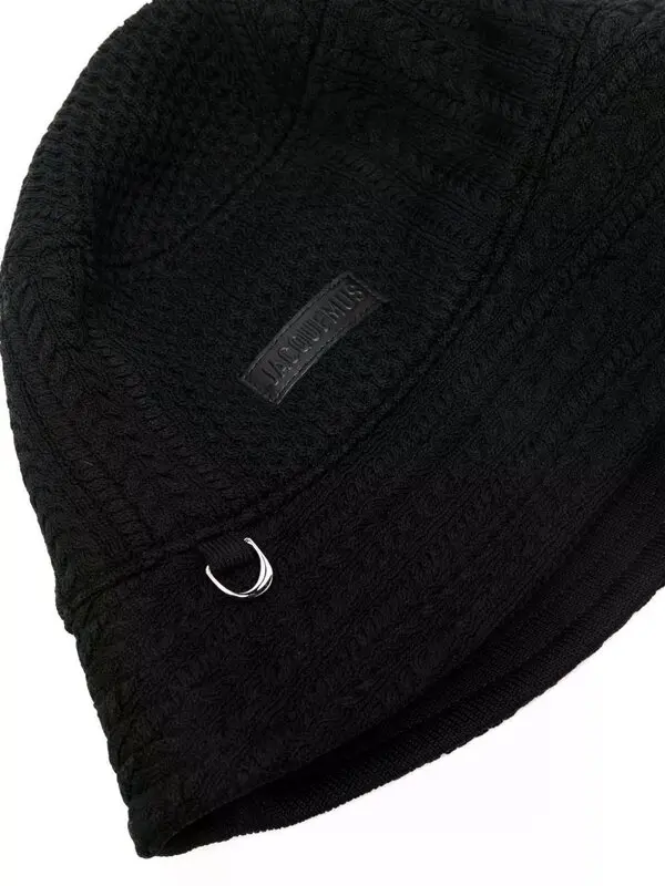 Jacquemus Le Bob Belo Bucket Hat - Black