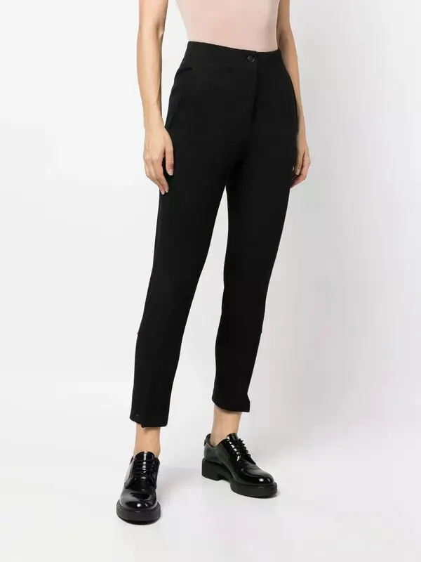 Aspesi Slim-fit High-waisted Cropped Trousers