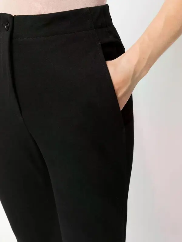 Aspesi Slim-fit High-waisted Cropped Trousers