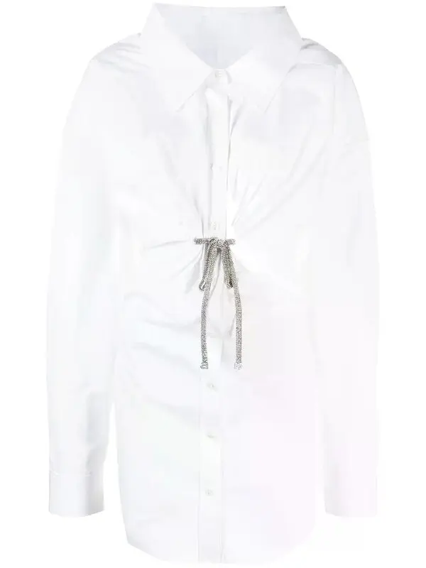 Alexander Wang Twist-front Shirt Mini Dress