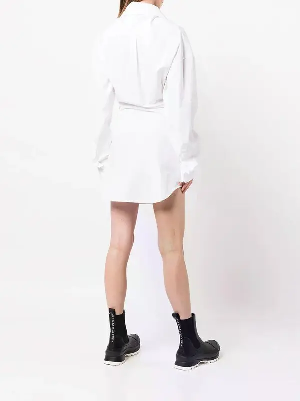 Alexander Wang Twist-front Shirt Mini Dress