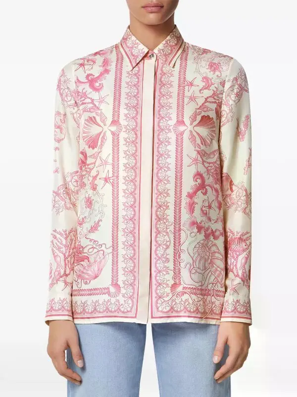Versace Underwater Barocco Print Shirt