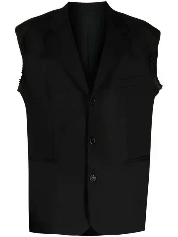 Raf Simons Single-breasted Sleeveless Blazer