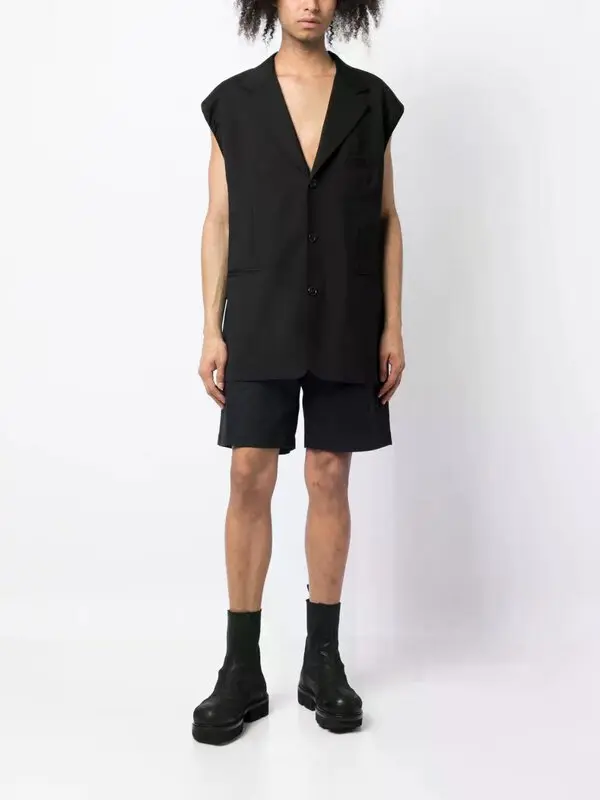 Raf Simons Single-breasted Sleeveless Blazer