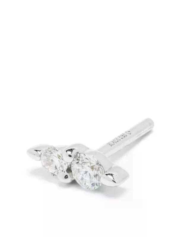 MARIA BLACK 14kt White Gold Diamond Piercing Single Earring