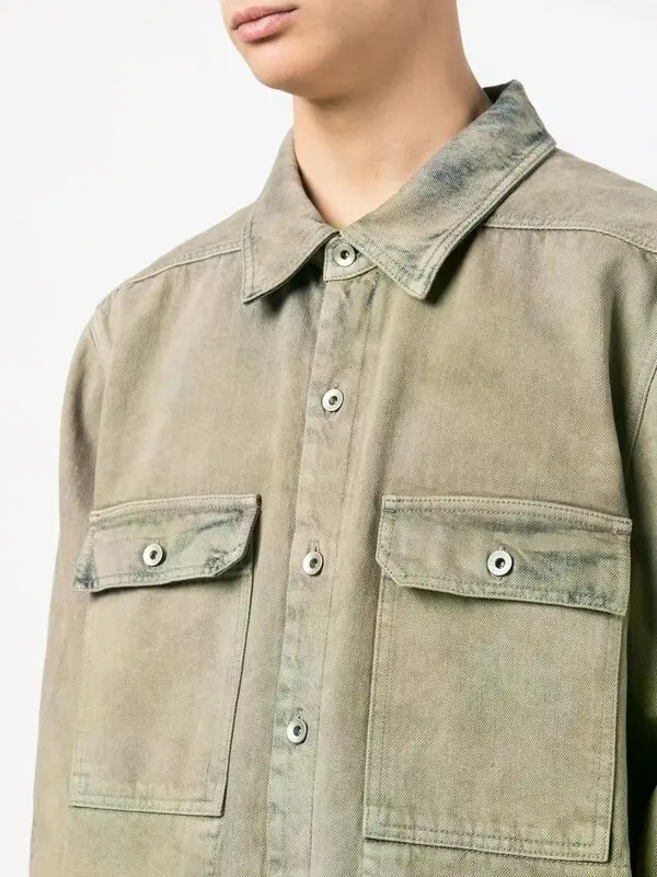 Rick Owens Stonewashed Denim Shirt