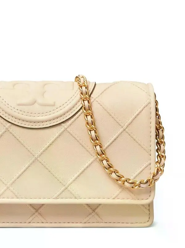 Tory Burch Fleming Soft Leather Crossbody Bag - Neutrals