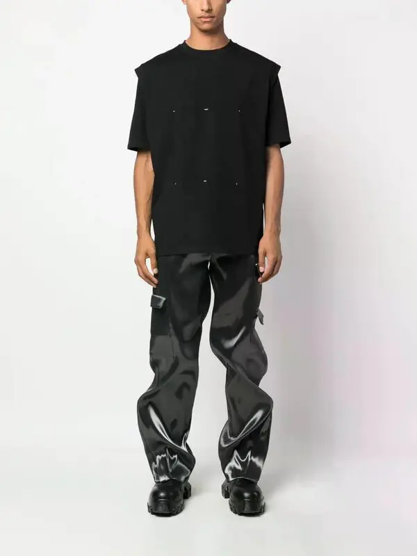 HELIOT EMIL Outline Logo Cotton T-shirt