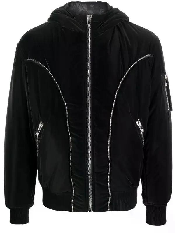Versace Zip-detail Puffer Jacket