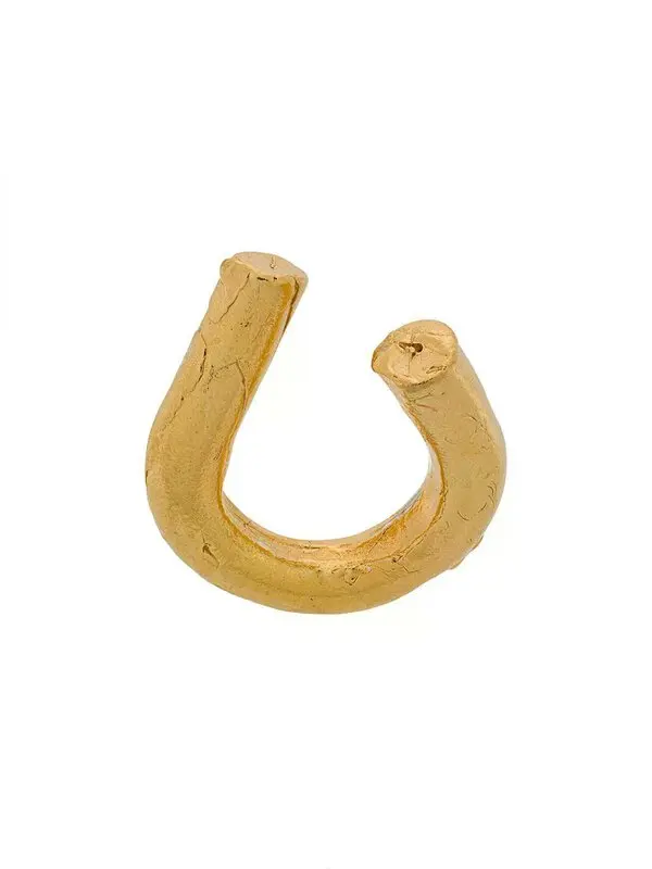 ALIGHIERI The Trembling Sky" Textured Open Ring - Gold