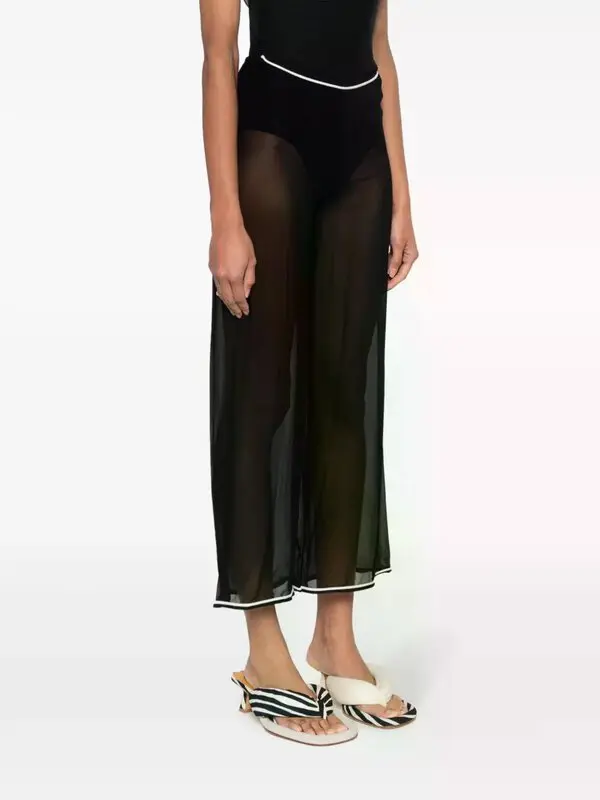 BODE Juana Sheer Silk Trousers