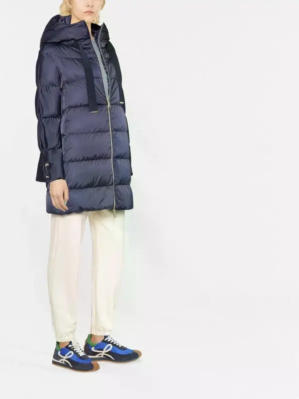 Herno Hooded Padded Coat - Blue