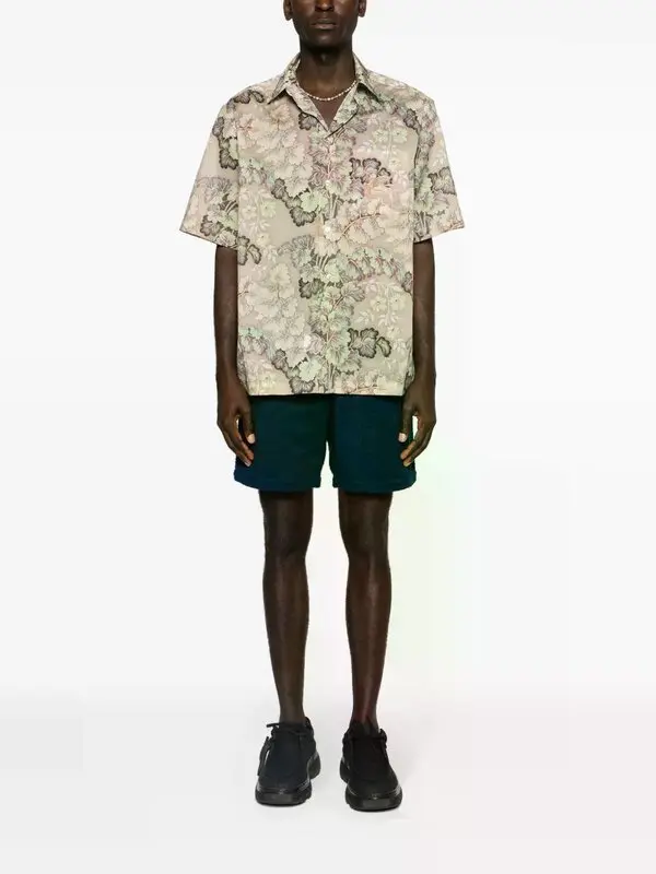 Etro Pegaso-embroidered Floral-motif Shirt