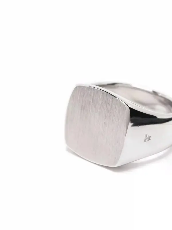 Tom Wood Cushion Satin Square Ring