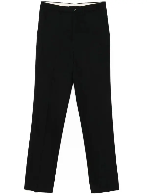 DELL'OGLIO Tapered Wool Blend Trousers
