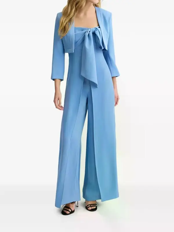 Liu Jo Bow Detail Jumpsuit - Blue