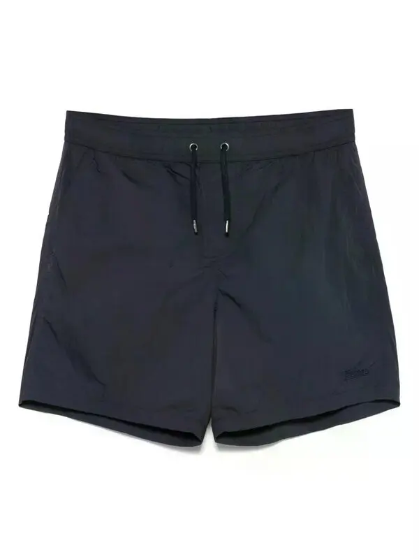 Herno Creased Swim Shorts - Blue