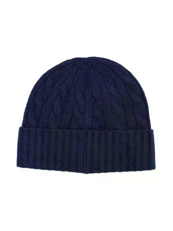 Polo Ralph Lauren Wool Cable Knit Beanie - Blue