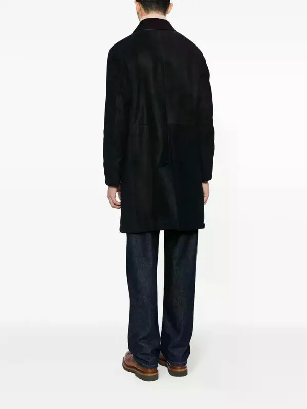 Brioni Single-breasted Leather Coat