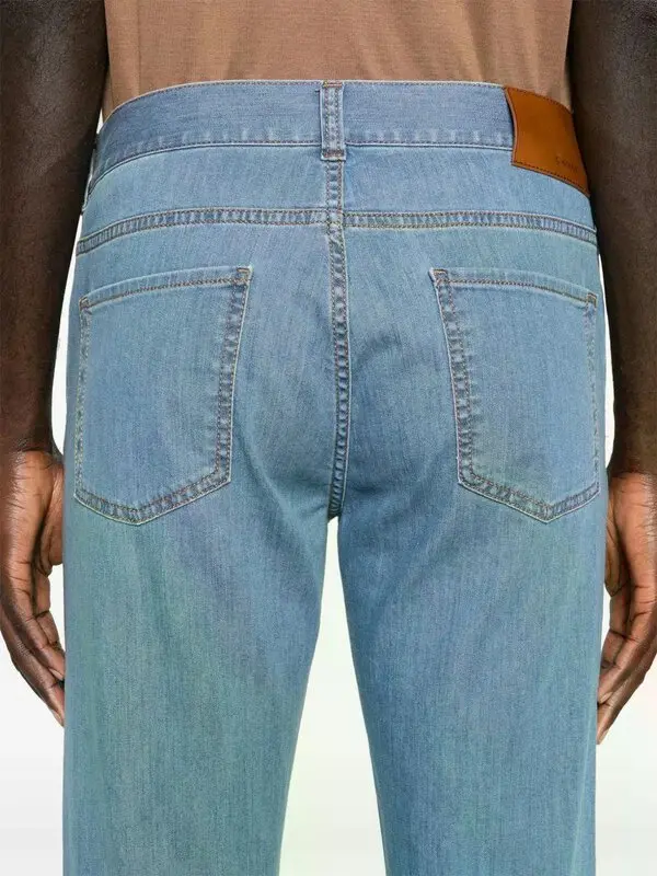 Canali Mid-rise Slim-fit Jeans
