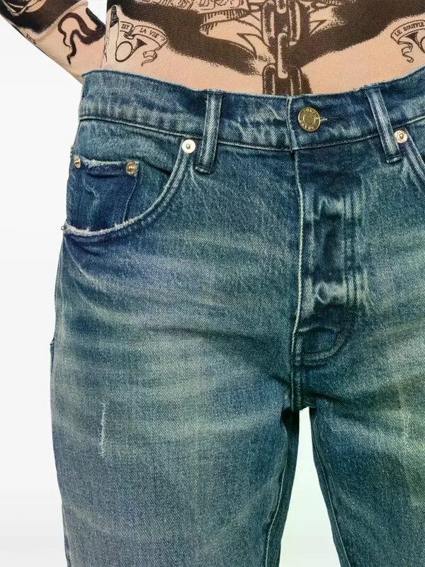 PURPLE BRAND P001 Low-rise Slim-leg Jeans