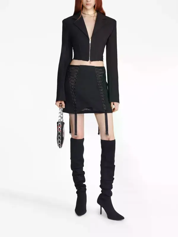 DION LEE Zipped Cropped Blazer