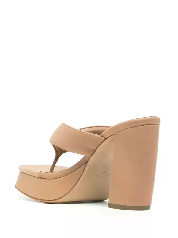 GIABORGHINI 110mm Platform Thong Sandals
