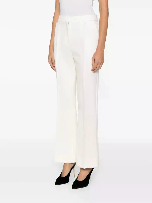 Victoria Beckham Tailored Cotton-blend Flared Trousers