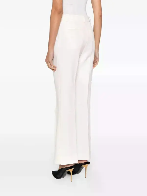 Victoria Beckham Tailored Cotton-blend Flared Trousers