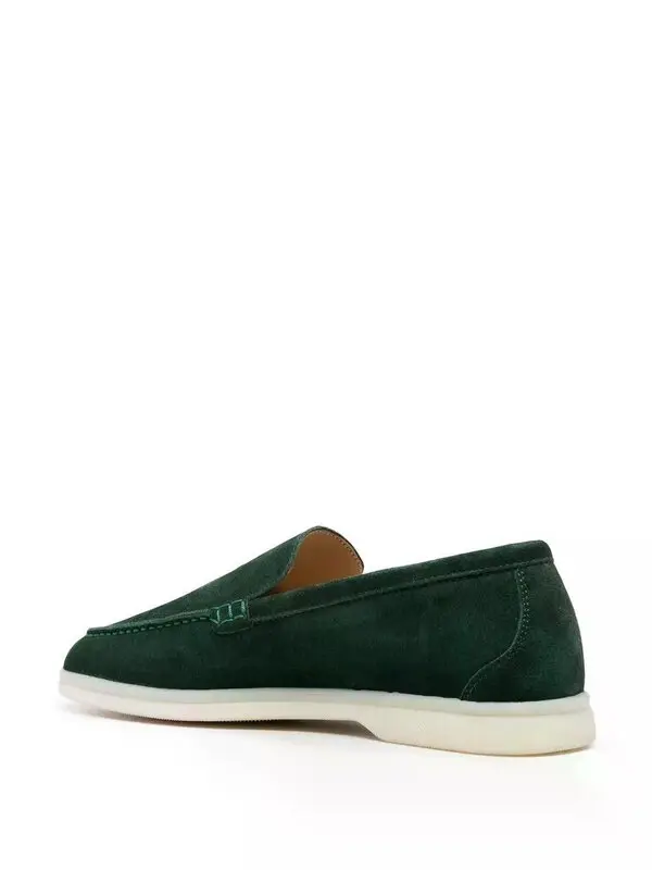 SCAROSSO Ludovica Suede Loafers - Green