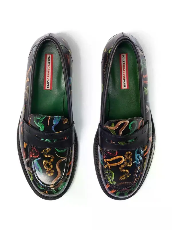 SCAROSSO Graphic-print Loafers